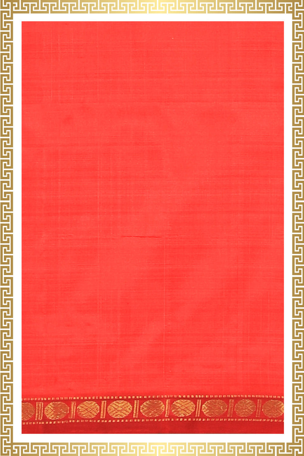 Kanchi Silk Traditional Red Dhoti With Kanduva (8 X 4)