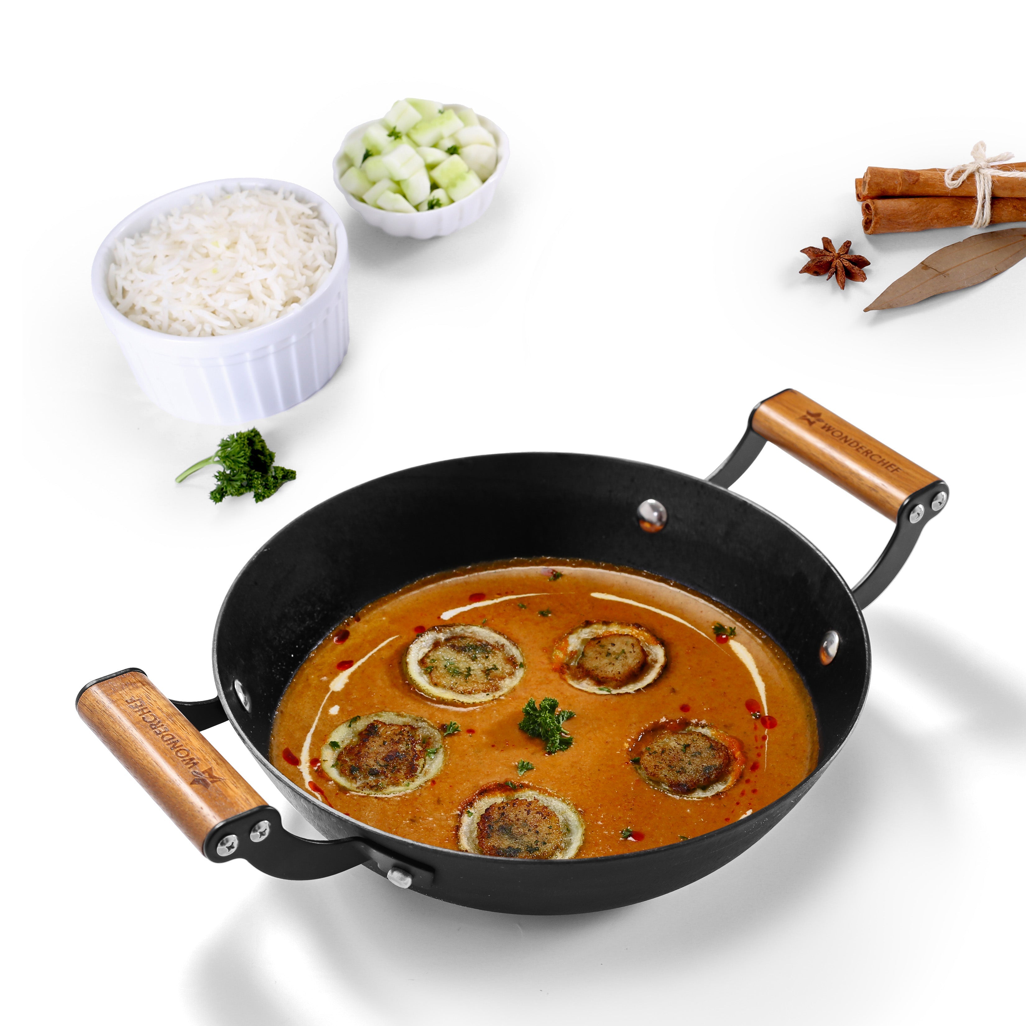 Pre-Seasoned Ferro Light 28cm Kadhai | 3.2L