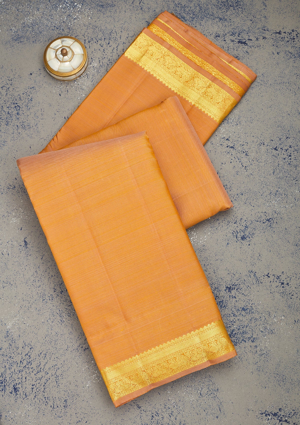 Beige Zariwork Pure Silk Saree